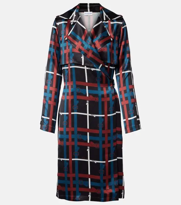Burberry Check Crêpe Wrap Dress - Multicoloured