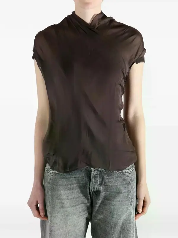 Paloma Wool Draped Silk Blouse