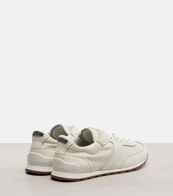Brunello Cucinelli Leather Low Top Sneakers