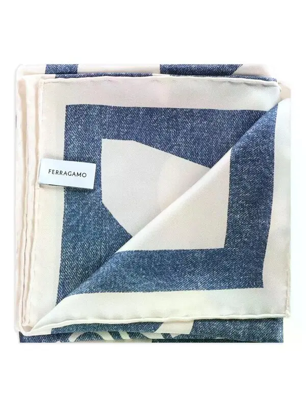 FERRAGAMO Denim-effect Scarf