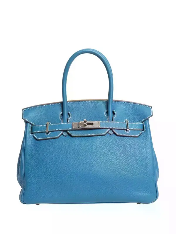 Hermès 2011 Birkin 30 Leather Tote - Blue