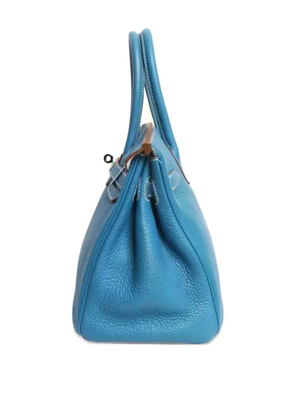 Hermès 2011 Birkin 30 Leather Tote - Blue