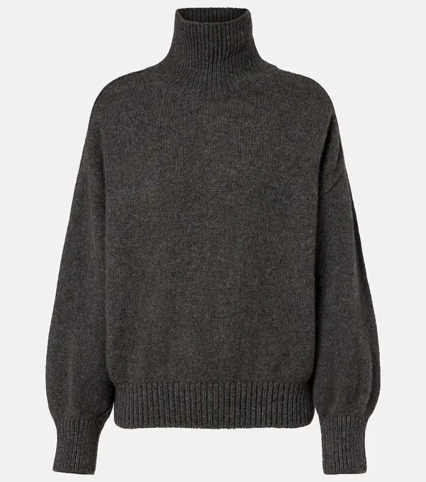 Khaite Willem Cashmere Turtleneck Sweater - Grey