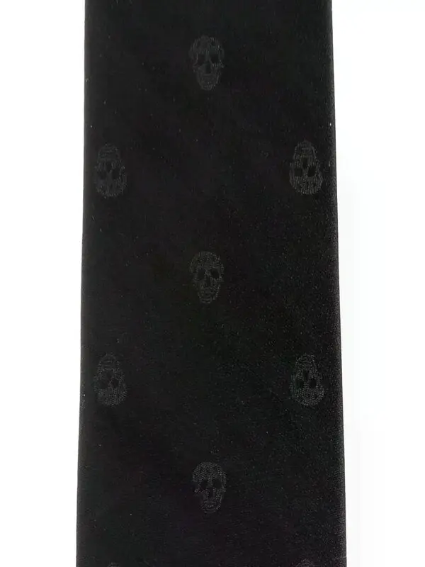 Alexander McQueen Skull-print Tie - Black