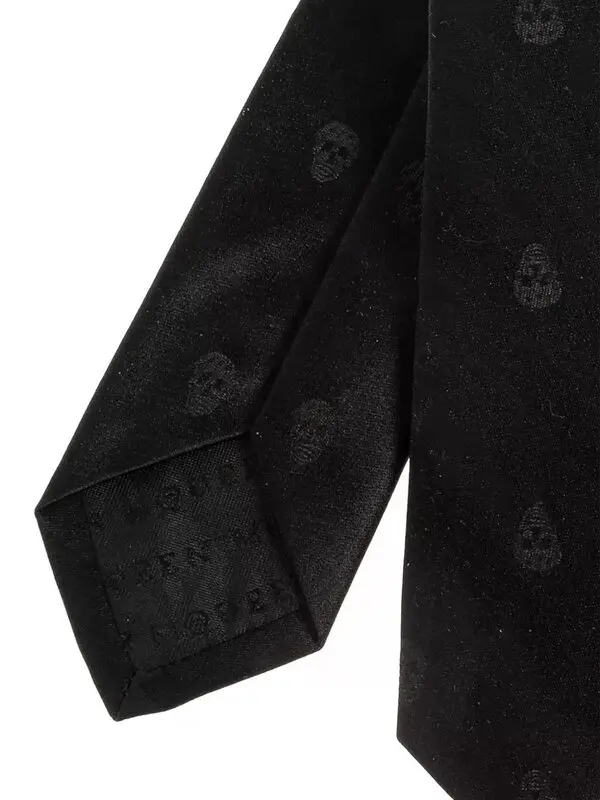 Alexander McQueen Skull-print Tie - Black