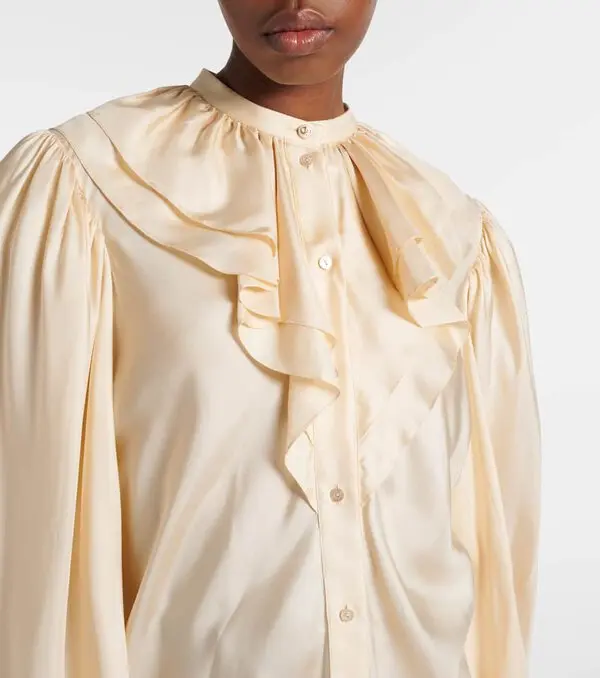 Gucci Ruffled Silk Blouse