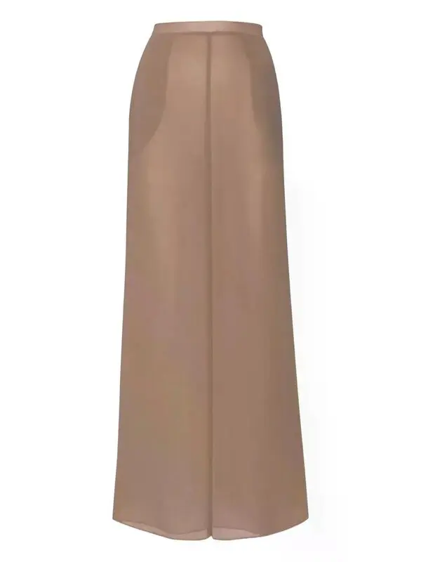 Lapointe Georgette Wide-leg Trousers With Pockets