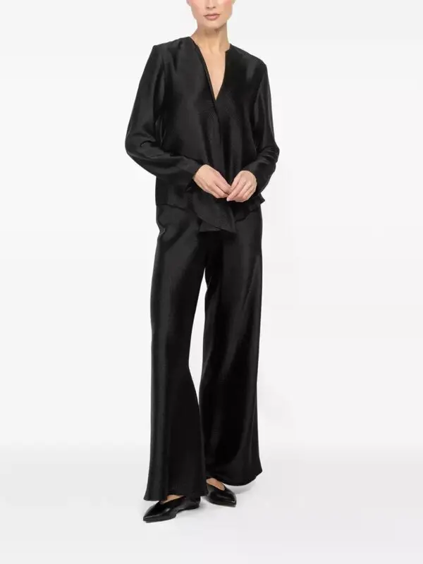 PETER COHEN V-neck Long-sleeve Blouse