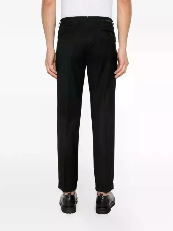 MICHAEL COAL Pleated Turn-up Trousers