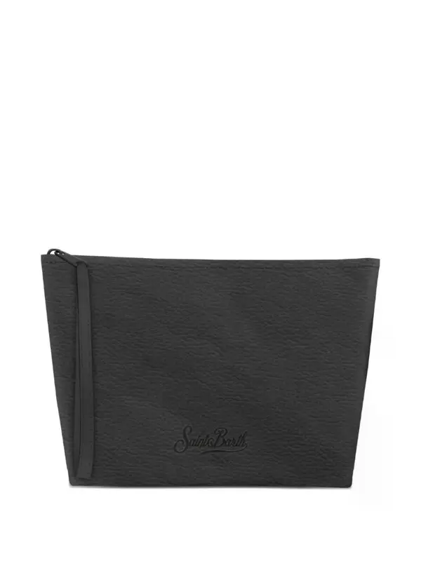 MC2 SAINT BARTH Grained Clutch Bag - Black
