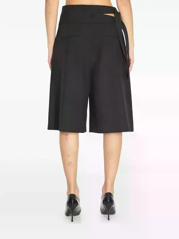 Chloé Double-belt Pleated Shorts