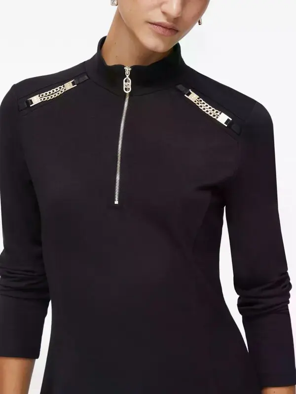 Liu Jo Short Milano Stitch Dress With Chain Detail