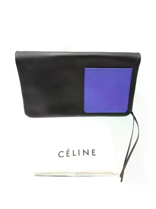 Celine Folded Leather Clutch Bag