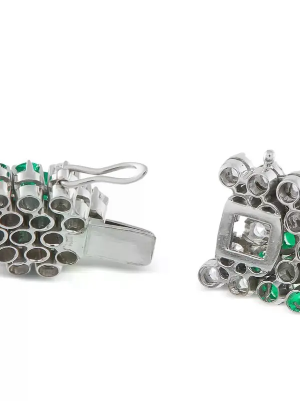 LB EXCLUSIVE Diamond And Emerald White Gold Bracelet