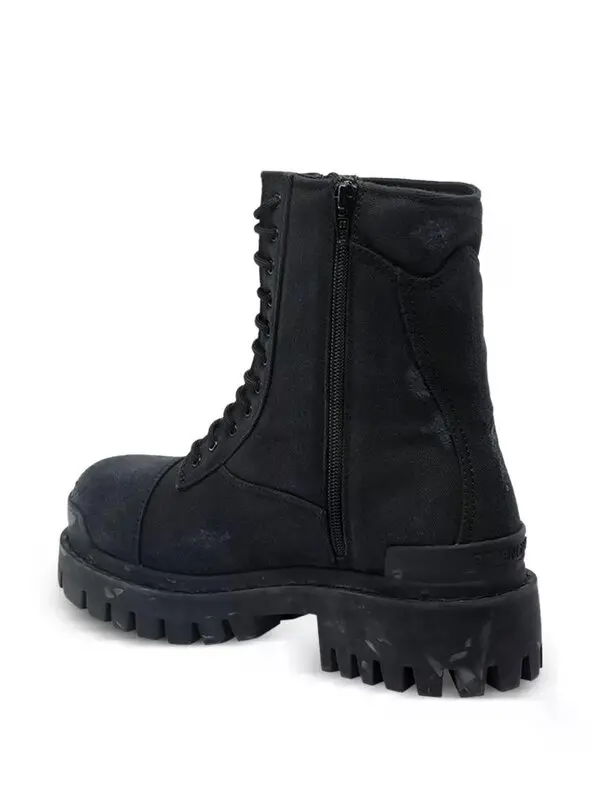 Balenciaga Strike Lace-up Zip Boots