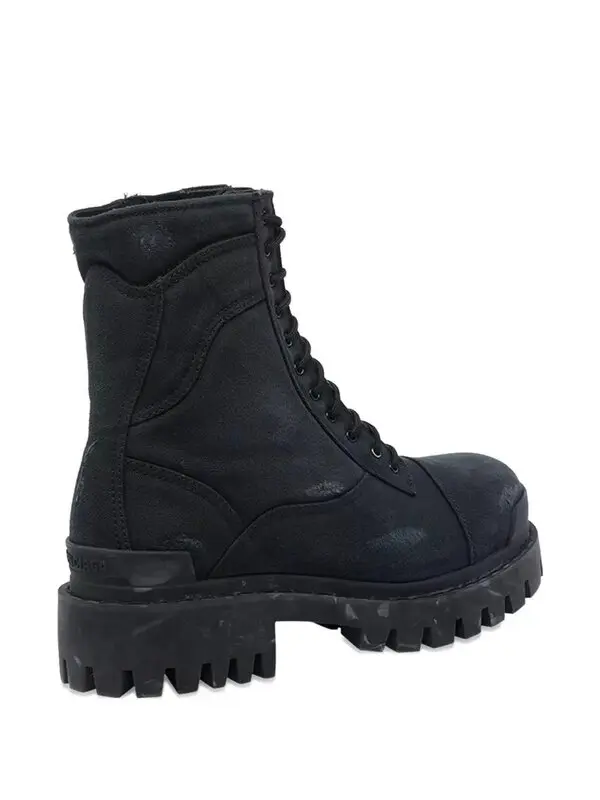Balenciaga Strike Lace-up Zip Boots