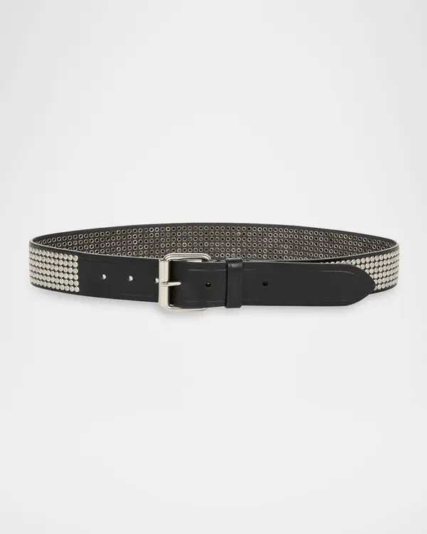 Dries Van Noten Studded Leather Belt