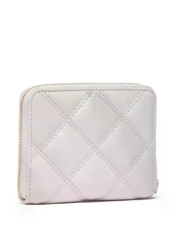 Liu Jo Monogram-plaque Quilted Wallet - Neutrals