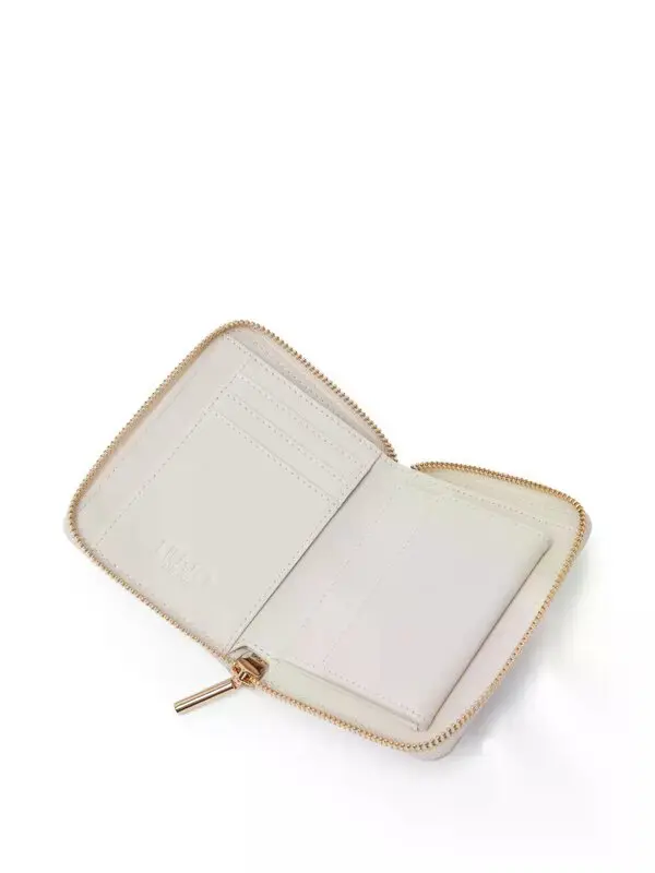 Liu Jo Monogram-plaque Quilted Wallet - Neutrals