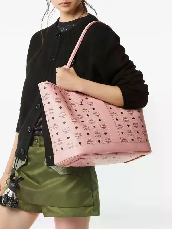 Mcm Liz Visetos Tote Bag - Pink