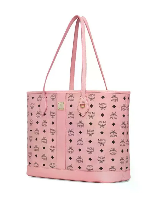 Mcm Liz Visetos Tote Bag - Pink