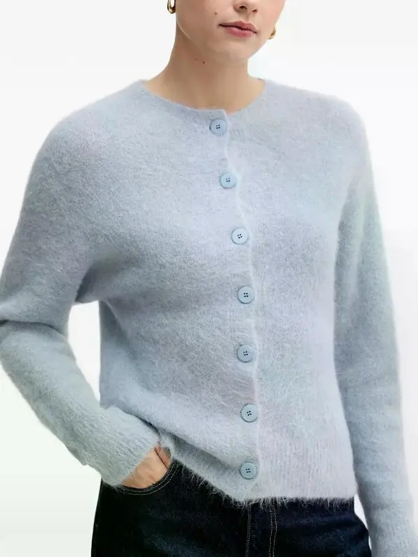 SANDRO FERRONE Buttoned Cardigan - Blue
