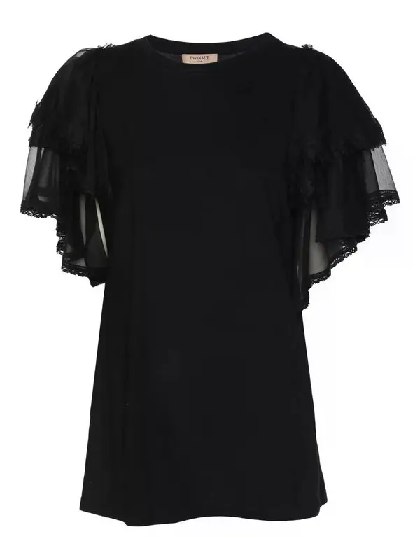 TWINSET Ruffled Cotton Top