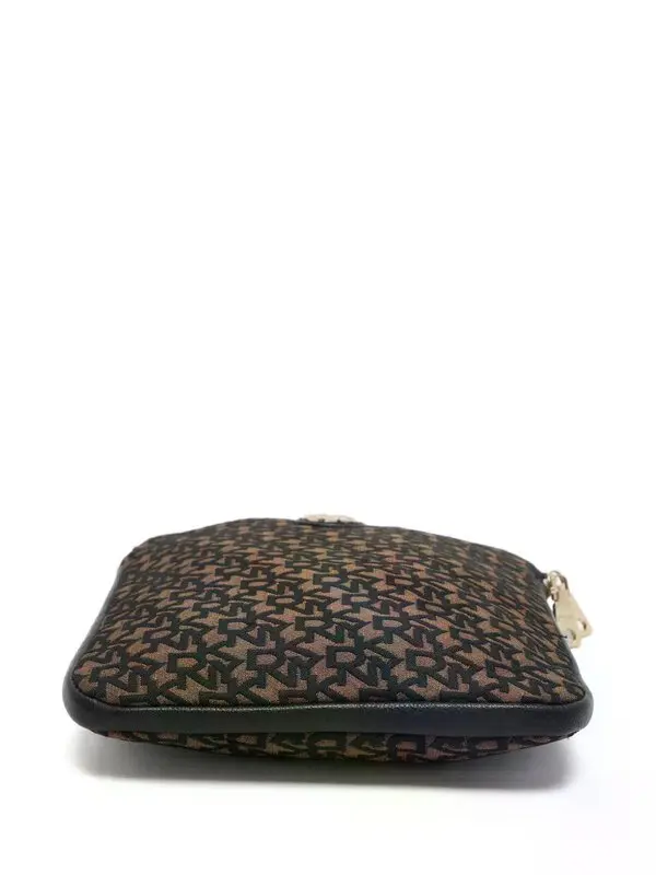 Dkny Vintage Canvas And Leather Clutch