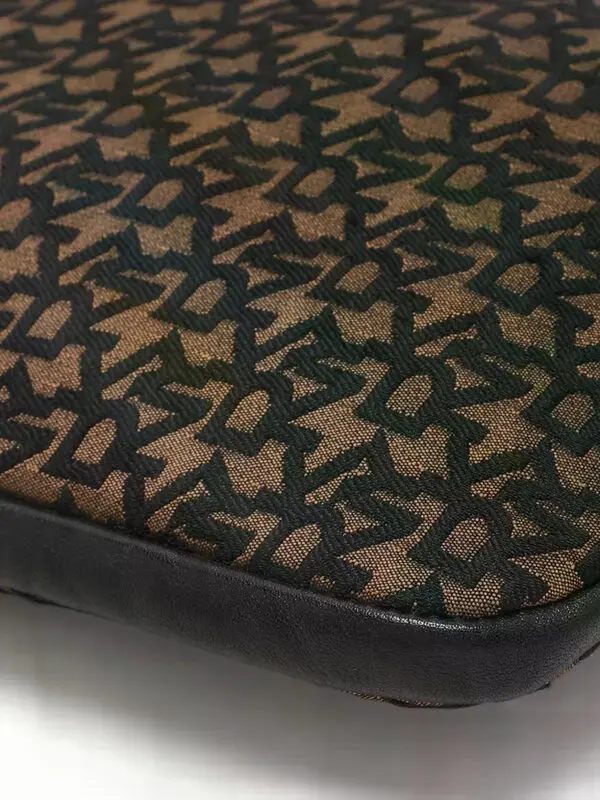 Dkny Vintage Canvas And Leather Clutch