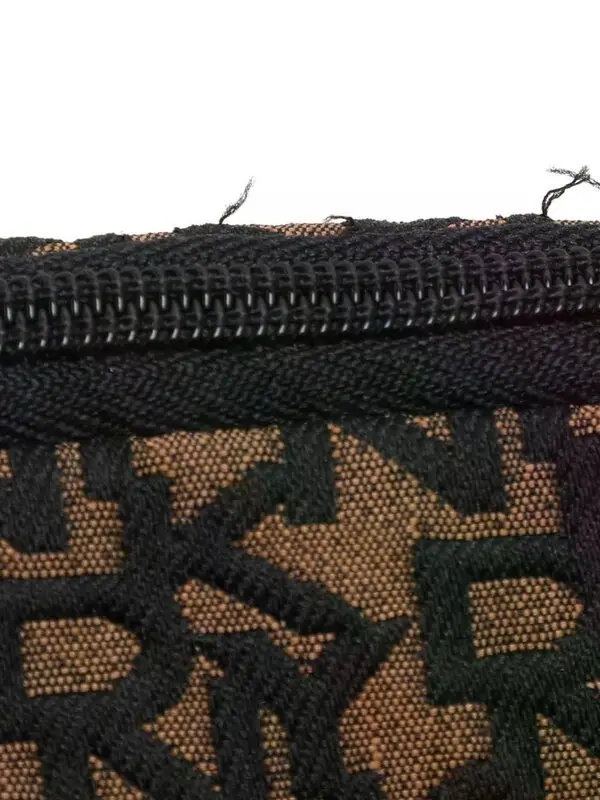 Dkny Vintage Canvas And Leather Clutch
