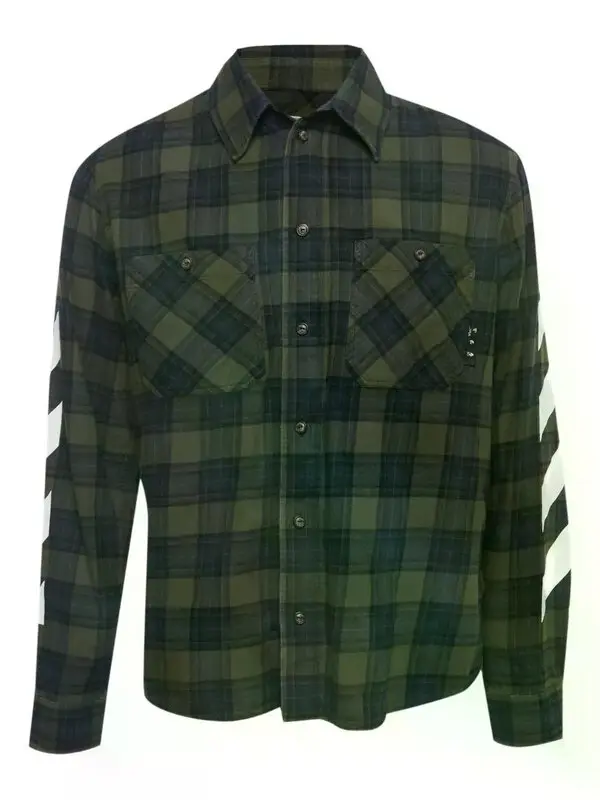 Off-White Tartan Cotton Shirt