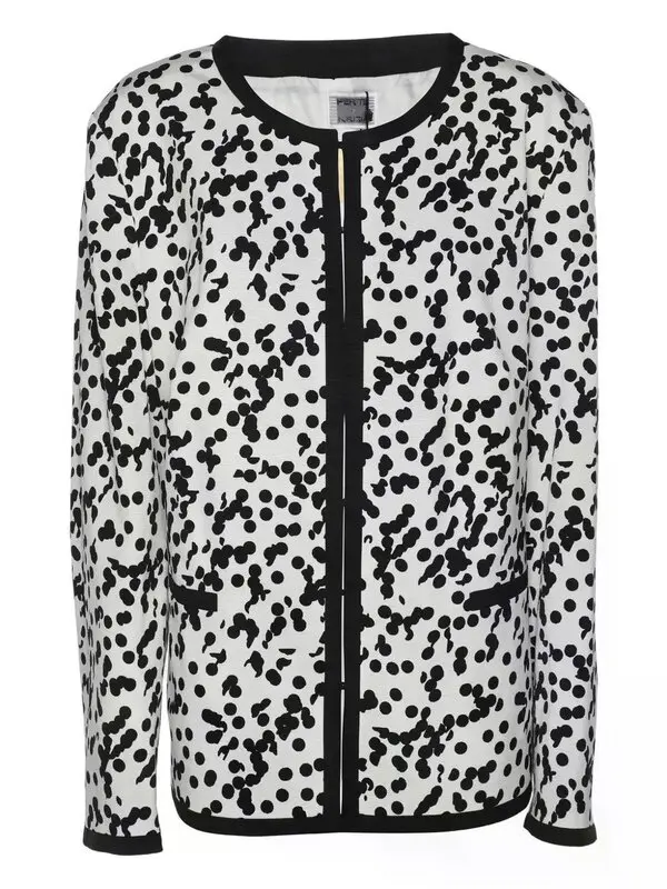 KRIZIA Jacquard Spot Jacket - White