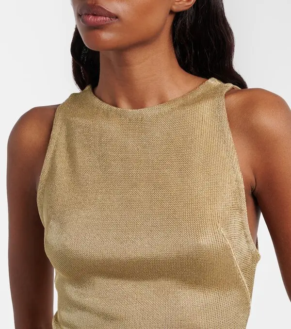 Alaïa Lamé Bodysuit - Gold
