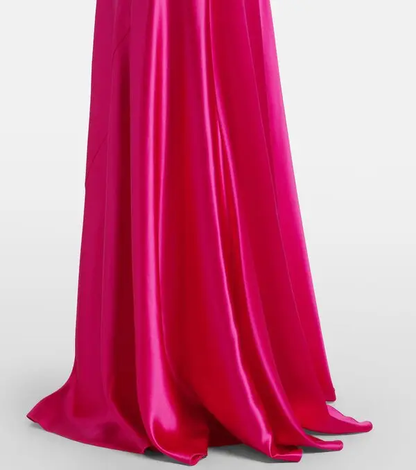 Alaïa Silk Satin Gown - Pink