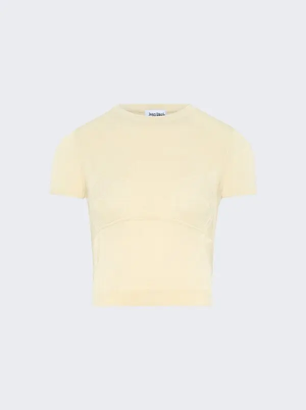 JEAN PAUL GAULTIER Trompe-l'åil Lingerie Pullover - Ivory