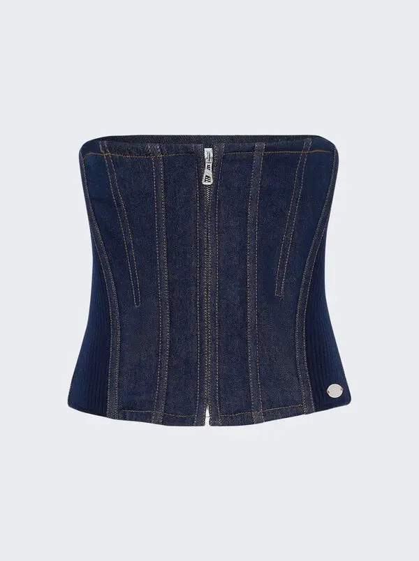 JEAN PAUL GAULTIER Denim Corset - Blue