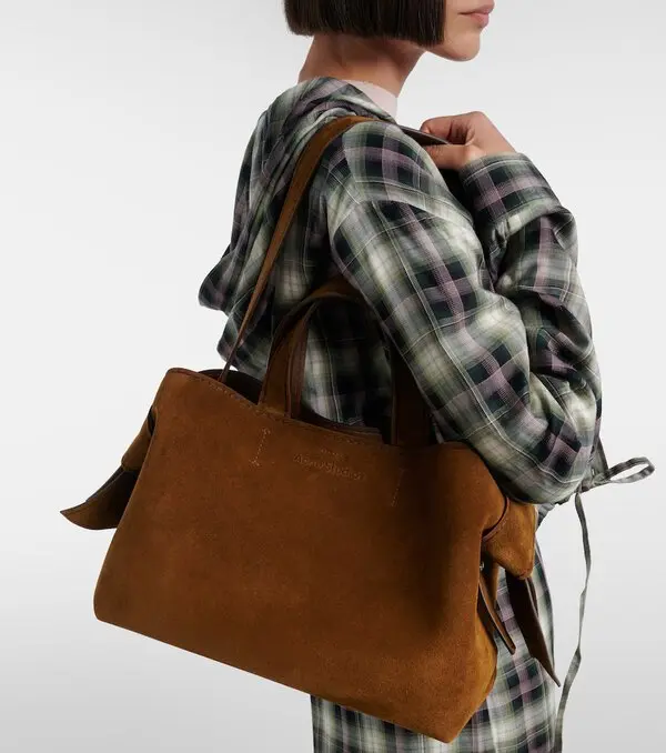 Acne Studios Musubi Suede Tote Bag - Brown