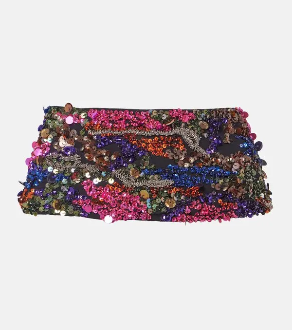 Dries Van Noten Sequined Belt - Multicoloured