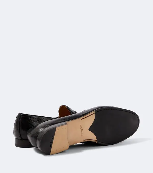 Kiton Leather Penny Loafers