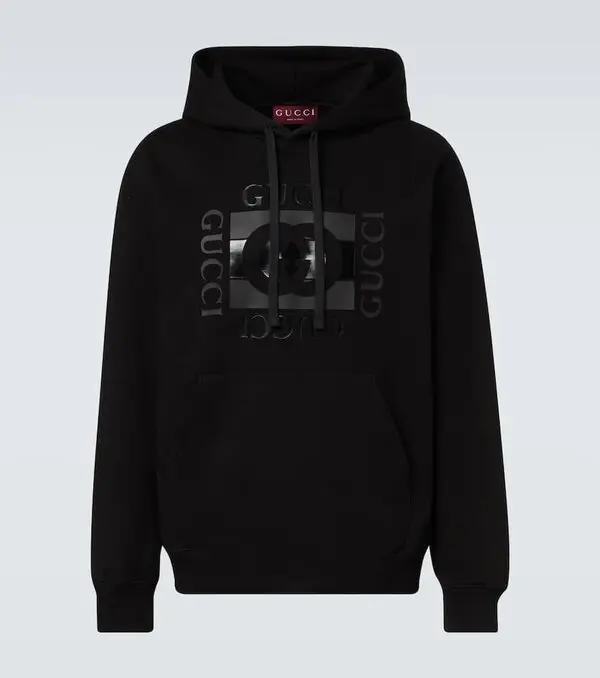 Gucci Logo Cotton Jersey Hoodie