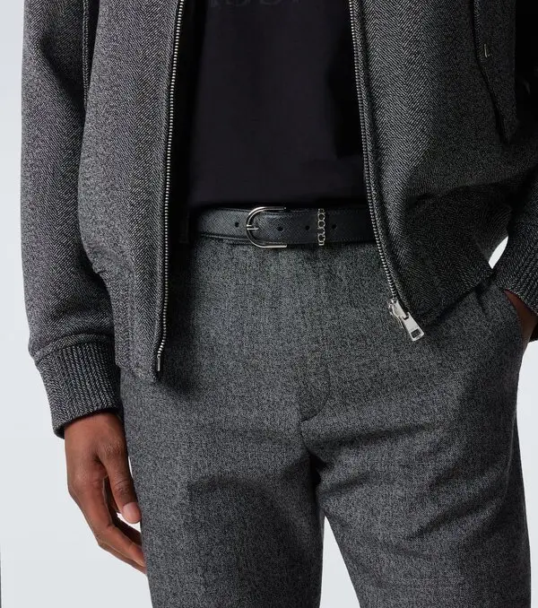 Gucci Script Leather Belt - Black