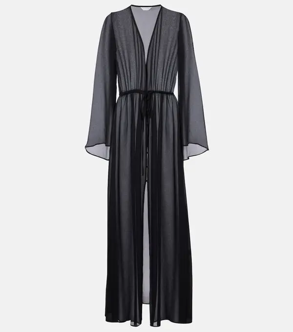 ALEXANDRA MIRO Betty Sheer Kaftan - Black