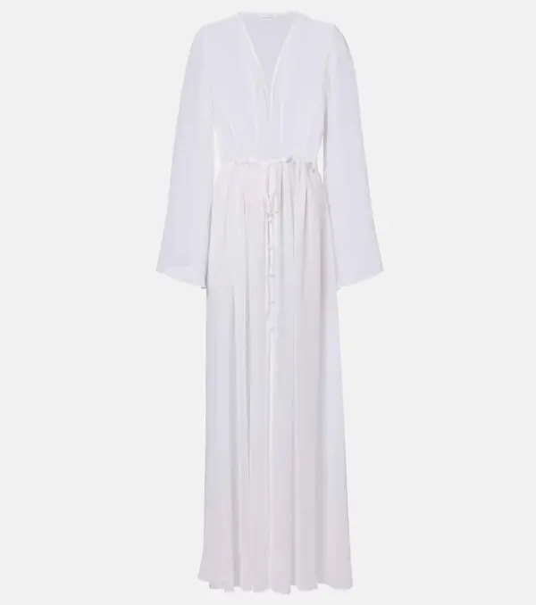 ALEXANDRA MIRO Betty Sheer Kaftan - White