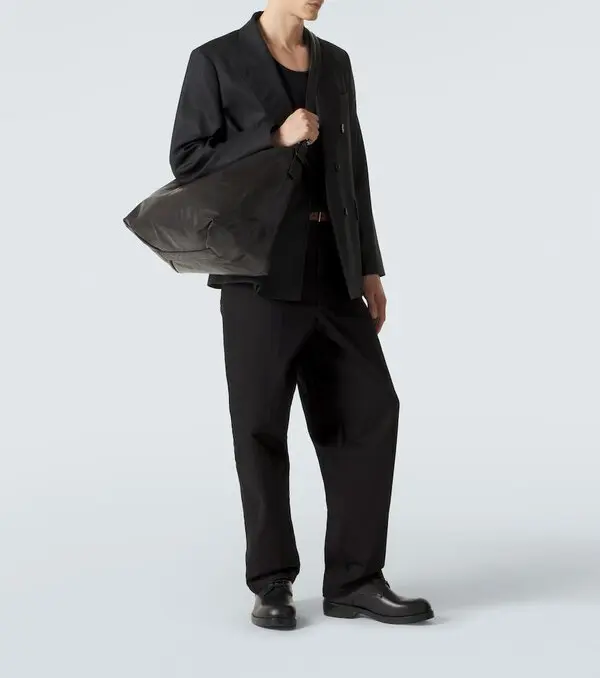 LEMAIRE Belted Leather Shoulder Bag - Brown