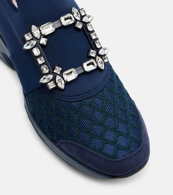 ROGER VIVIER Viv' Run Slip-on Sneakers - Blue