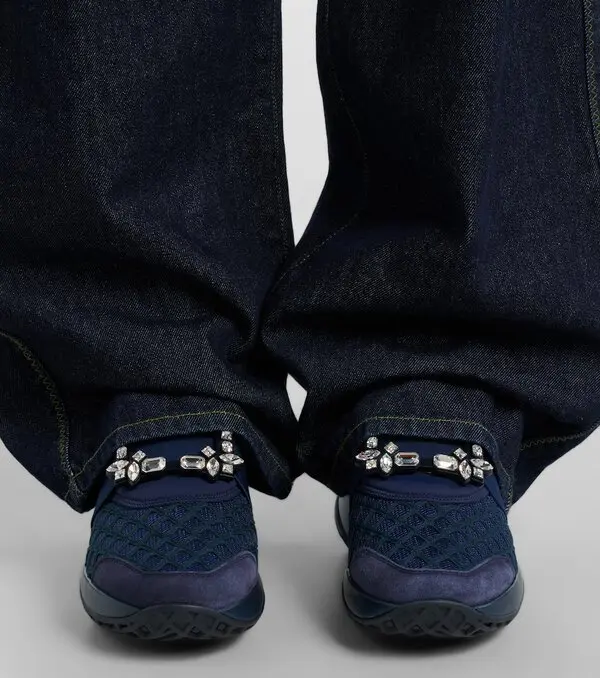 ROGER VIVIER Viv' Run Slip-on Sneakers - Blue