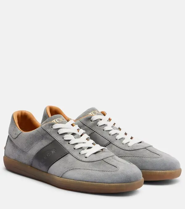 TOD'S Tabs Suede Sneakers - Grey
