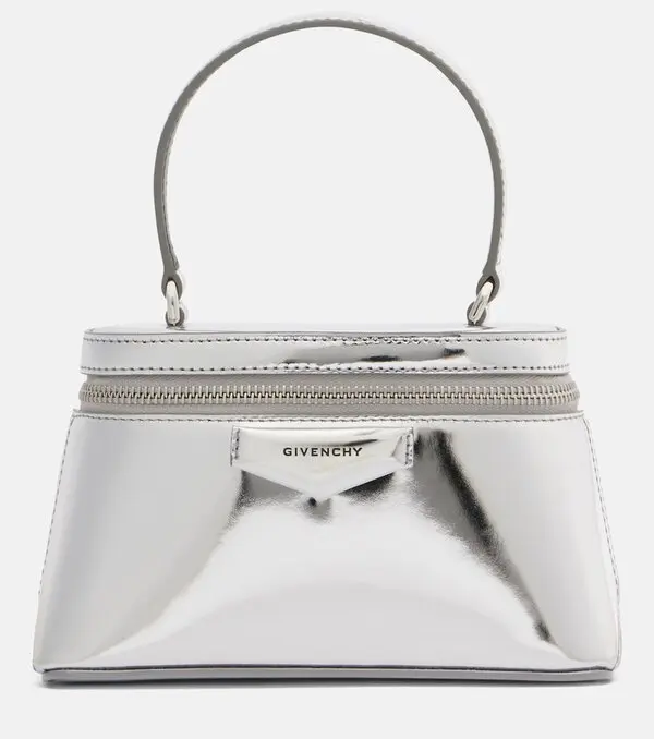 Givenchy Antigona Mini Metallic Vanity Bag - Silver