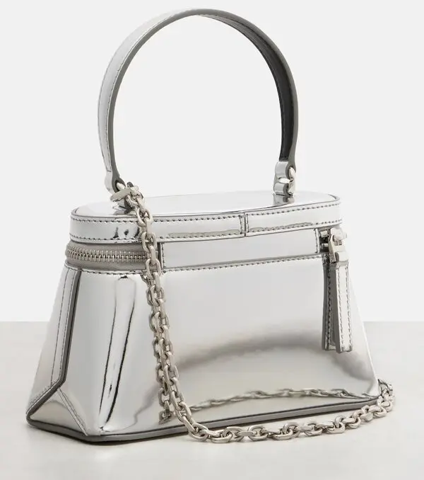 Givenchy Antigona Mini Metallic Vanity Bag - Silver