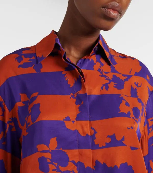 Dries Van Noten Printed Satin Shirt